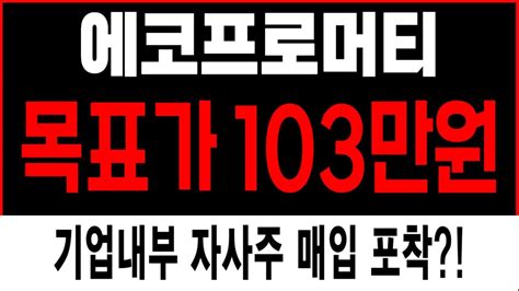 에코프로머티리얼즈 기업 자사주 매입 정황 포착 테슬라 7000억 수주의 진실 에코프로비엠 44조 양극재 에코프로머티 없이