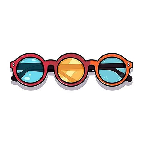 Premium Ai Image A Pair Of Sunglasses With A Reflection Of A Sun On