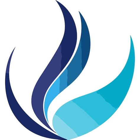 Abstract Blue And Navy Logo Design With A Dynamic Flowing Shape
