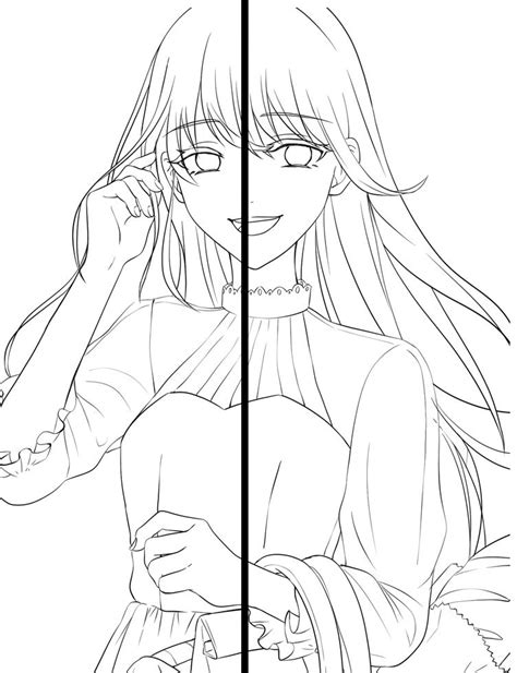 Cute Coloring Pages Coloring Book Art Bad Girl Aesthetic Aesthetic Anime Yearbook Template