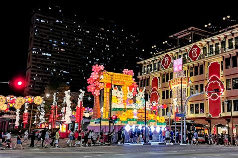 Cny 2023 At Chinatown Street Light Up Rabbit Lanterns Festive Fair