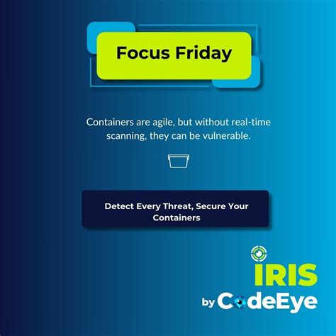 Codeeye On Linkedin Fortifyfridays Containersecurity Applicationsecurity Codeeye Iris