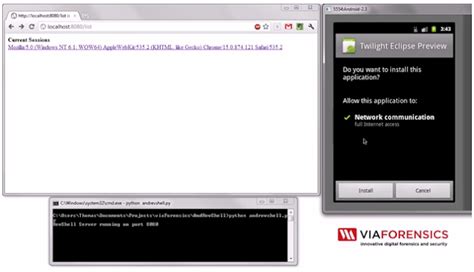 backdoor in android for no permissions reverse shell