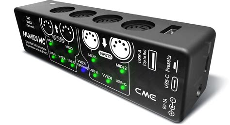 Cme H4midi Wc Usb Host Midi Interface Router Filter Mapper