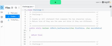 Solved Open In Replit E 0 Files Go Di Mainjava Challe