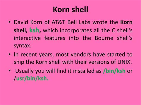 Shell And Its Types In Linux Ppt