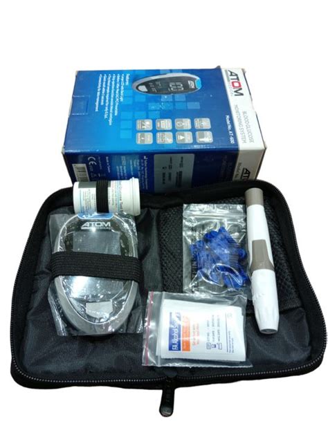 Atom Glucometer With 25 Testing Strips Darazpk
