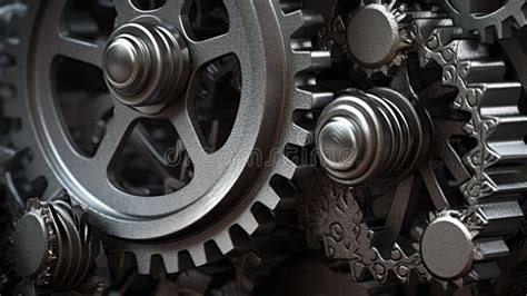 Silver Gears Each Other To Be Together Successful Business And Process Management Workflow