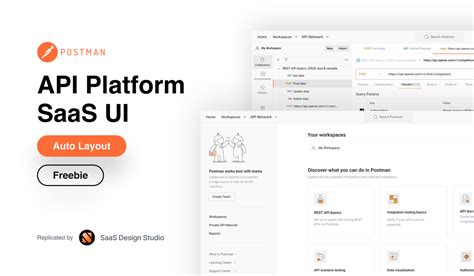 Postman Api Platform Saas Ui Figma