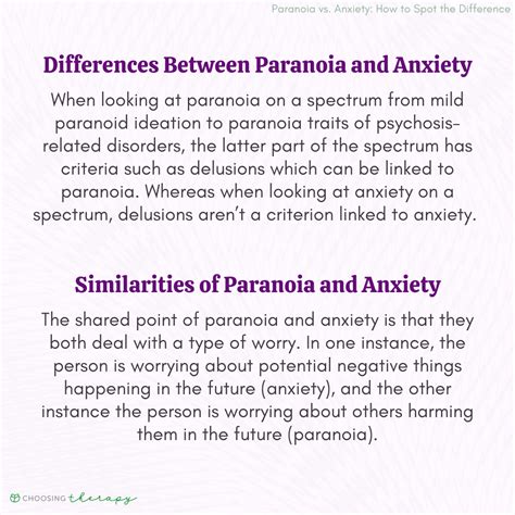 Differences Between Paranoia And Anxiety