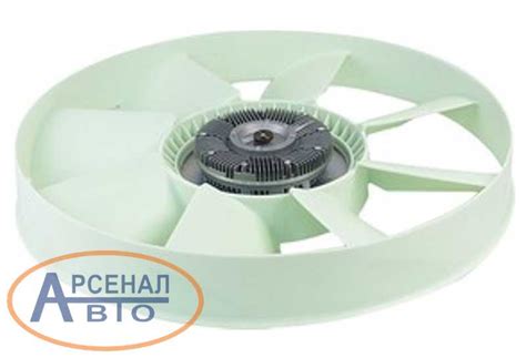 130-12-015 Вентилятор КамАЗ-ЕВРО 650мм с вязкостной муфтой и обечайкой ...