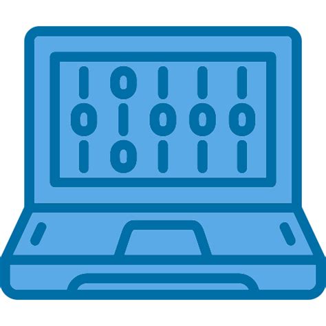 Binary Code Generic Blue Icon