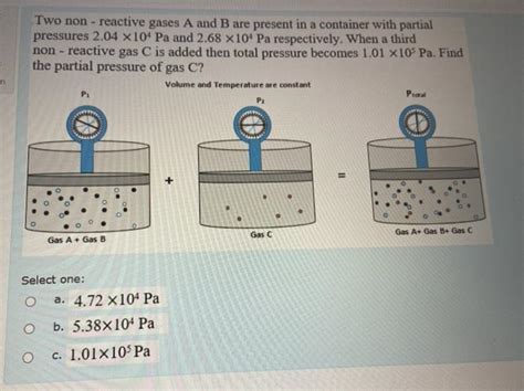 Solved Two Non Reactive Gases A And B Are Present In A
