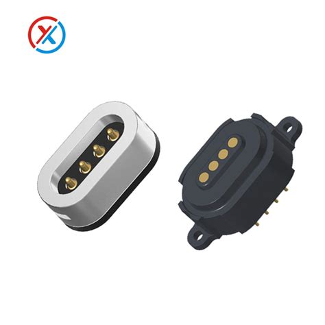 Custom 4pin Magnetic Connector Spring Pin Connector Adsorption Pogopin