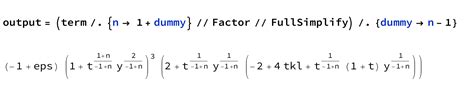 Simplifying Expression Efficiently Mathematica Stack Exchange