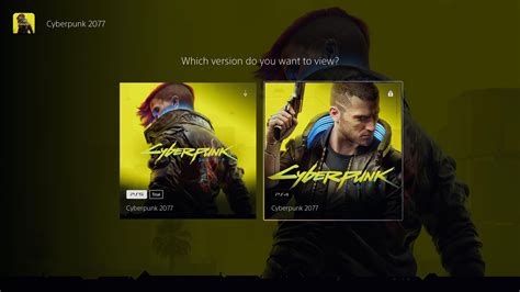 I Cant Get The Ps5 Upgrade Because Only Can See These Two Versions R Cyberpunkgame