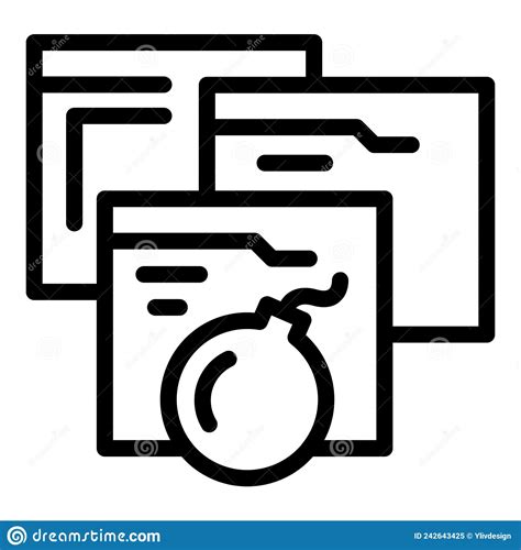 Web Safety Icon Outline Vector Data Secure Stock Vector Illustration Of Icon Secure 242643425
