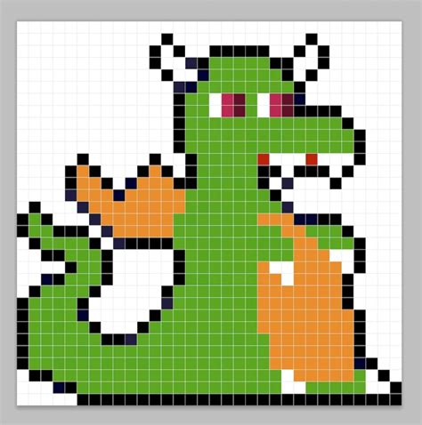 Pixel Art Minecraft Grid