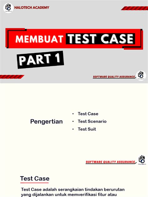 Belajar Sqa Dasar 4 Membuat Test Case Pdf