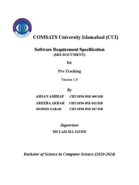 srs document pdf user computing login