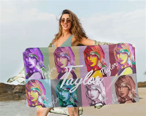 Taylor Swift Photo Beach Towel Swift Fans Pool Towel Ts Merch Sold By