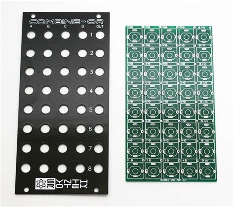 Combine Or Eurorack Or Combiner Module Pcb And Panel Pcb M Cor