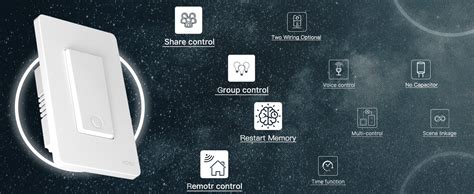 Moes Zigbee Smart Switch 1 Gang No Neutral Wire Required Inteligente Single Pole Light