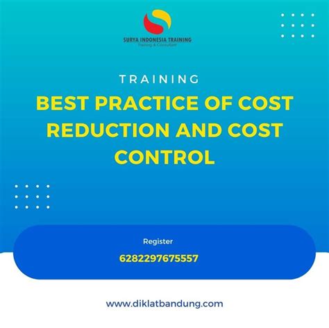Training Best Practices Of Cost Reduction And Cost Control Diklat Bandung