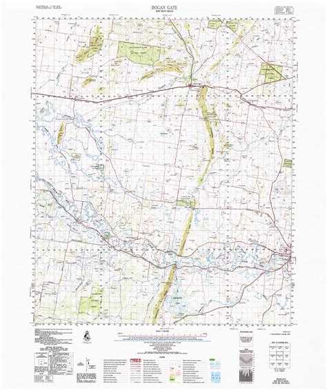 Buy 8431 Bogan Gate 1 100k Topographic Map
