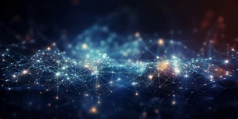 Abstract Digital Technology Background With Lines Stock Illustration