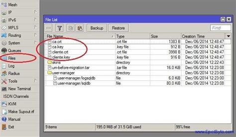 Conectar Mikrotik Cliente Contra Debian Server Openvpn Epelbyte