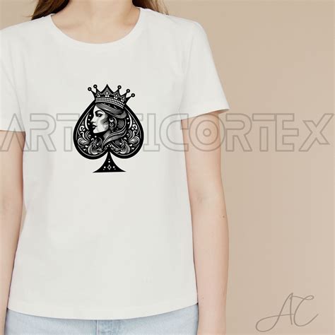 Queen Of Spades Svg Bundle Queen Png Spade Card Clipart Hand Drawn