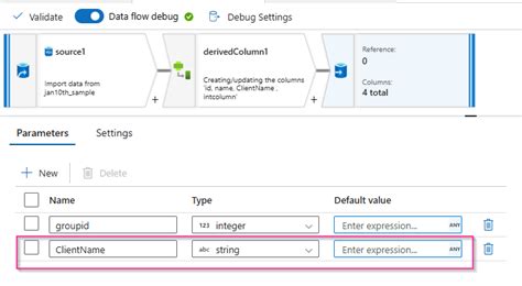 Azure Data Factory Adf Mapping Dataflow Passing Parameter Values
