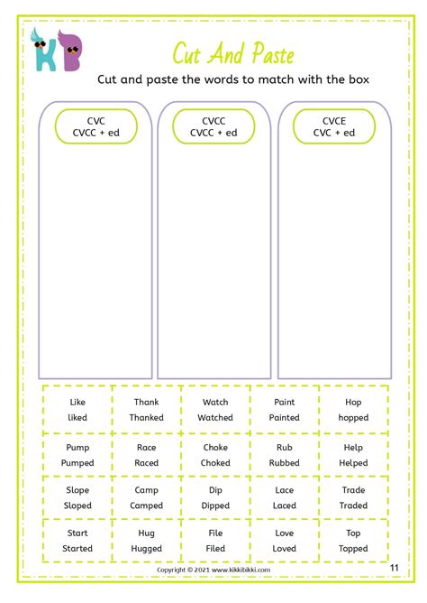 Adding Suffix Ed Free Phonics Printable Worksheets