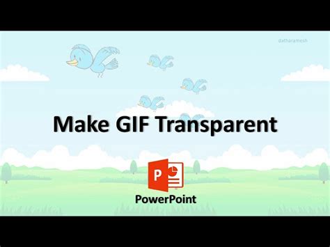 How Do You Make A Gif Background Transpa In Powerpoint Infoupdate Org