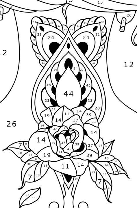 Simple Tattoo Coloring Pages