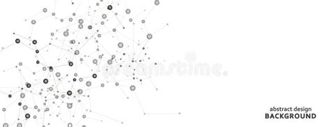 Vector Banner Design Connecting Dots And Lines Global Network Graphic