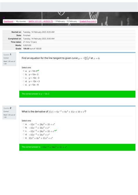 Graded Quiz Unit 3 Attempt Review Question 1 Correct Mark 1 Out Of 1 Question 2 Correct Mark