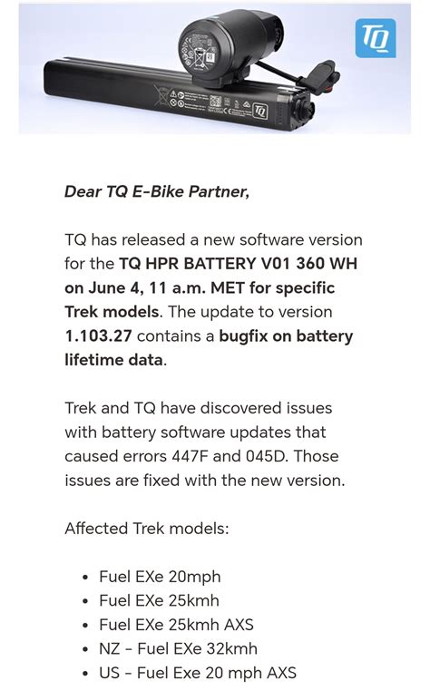 Fuel EXe New Battery Firmware For Fuel Exe To Fix A Bug In The Last Firmware EMTB Forums