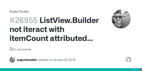 Listviewbuilder Not Iteract With Itemcount Attributed Value Number