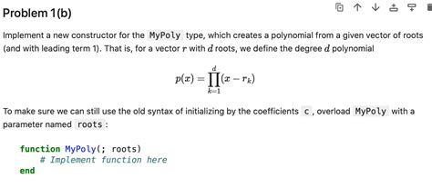 Solved Problem 1bimplement A New Constructor For The