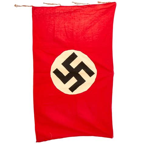 Original German Wwii Italian Made Nsdap National Political Banner Flag