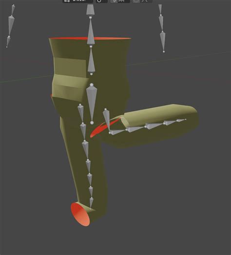Modeling Rig Armature Separated Mesh From Main Body How Do I IK Rig Without Separating Body