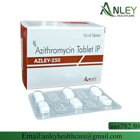 Azithromycin 250 Mg Tab At Rs 780 Box Azithromycin Tablets In