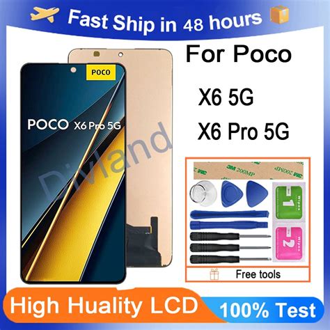 Original Amoled Poco X G X Pro G Lcd Display Touch Screen Digitizer Replacement Shopee