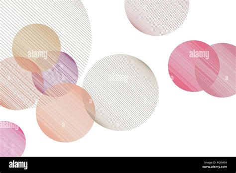 Abstract Conceptual Geometric Messy Random Line Circles Pattern Good