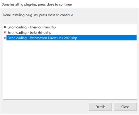 Done Loading Plugins Dialogue Box Every Time Rhino For Windows Mcneel Forum