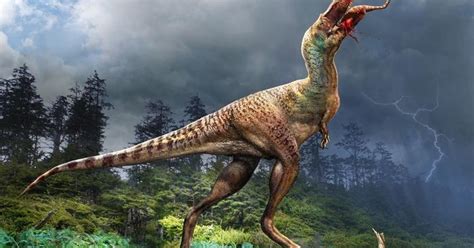 사이테크 어린 티라노사우루스의 마지막 식사는작은 공룡 두 마리