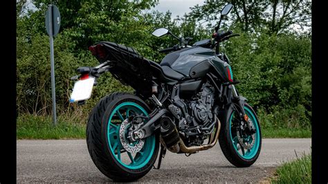 Yamaha Mt07 Akrapovic Carbon Exhaust With Db Killer Youtube