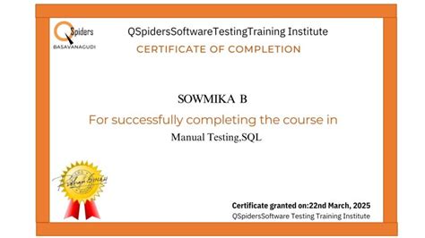 manualtesting sql softwaretesting databasemanagement certification